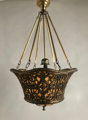 Genuine Antique Lighting: Cameo Inverted Dome Ceiling Light