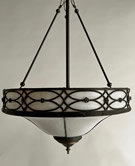 Genuine Antique Lighting: White Slag Glass Inverted Dome Light