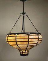 Genuine Antique Lighting: Large Amber Slag Glass Teardrop Leaded Glass ...
